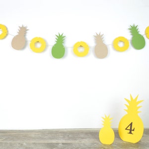 Pineapple Table Numbers 1-10 - Etsy