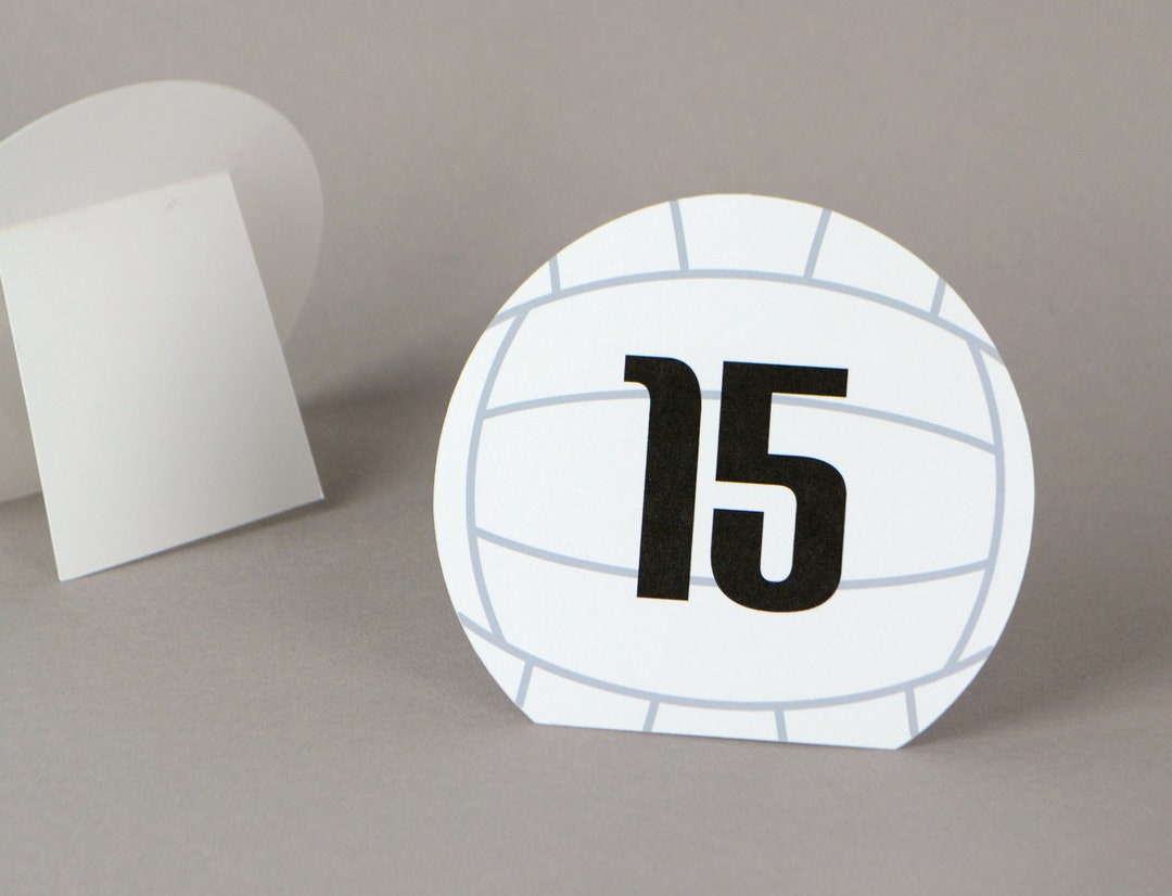 Volleyball Table Numbers: Sports Team Banquet Decor - Etsy