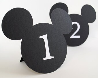 Mickey Mouse Table Numbers, Disney Theme Weddings, Mickey Mouse and ...