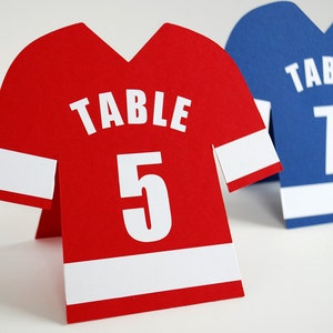 Sports Jersey Table Numbers Set of 10 Hockey/baseball/football ...