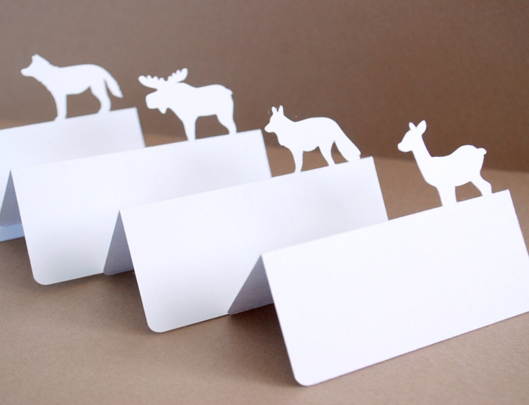 Woodlands Forest Animals Place / Name Cards Set of 24 - Etsy