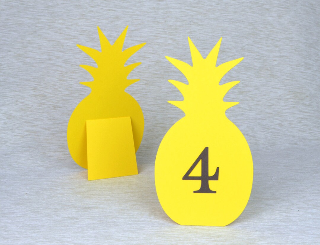 Pineapple Table Numbers 1-10 - Etsy