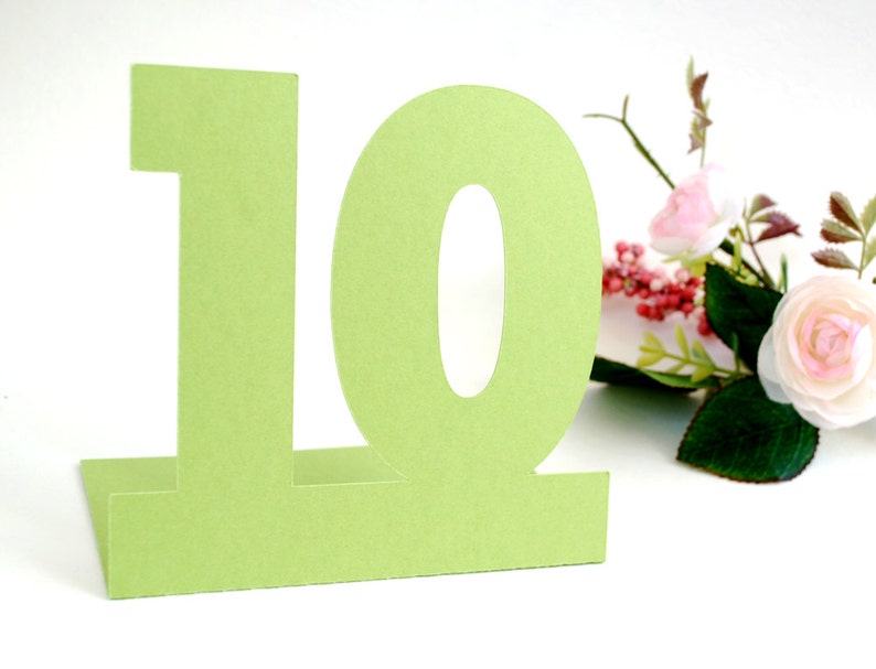 Simple Modern Self Standing Table Numbers Set of 10 Choose Your Own ...