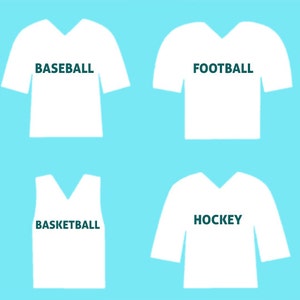 Sports Jersey Table Numbers Set of 10 Hockey/baseball/football ...