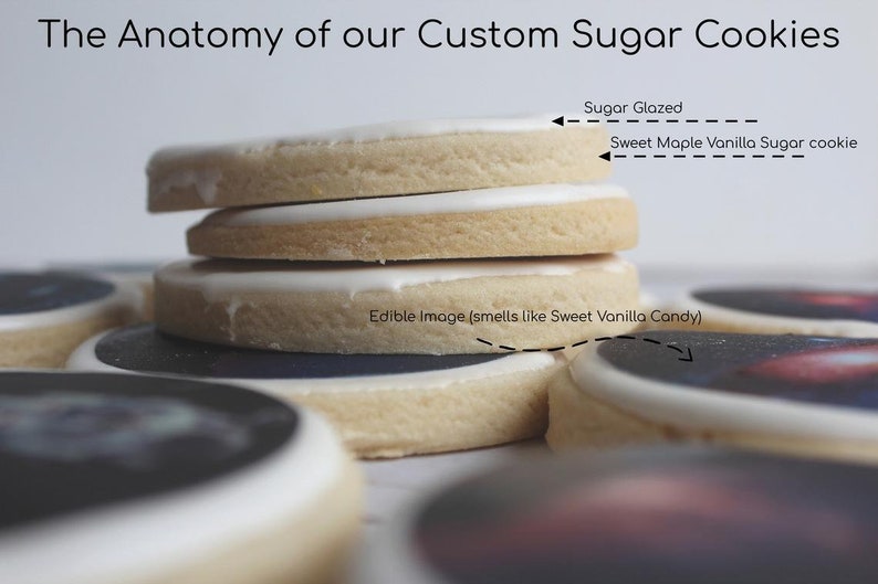 Galaxy Space Themed Cookies Astronaut Sugar Cookies Half - Etsy