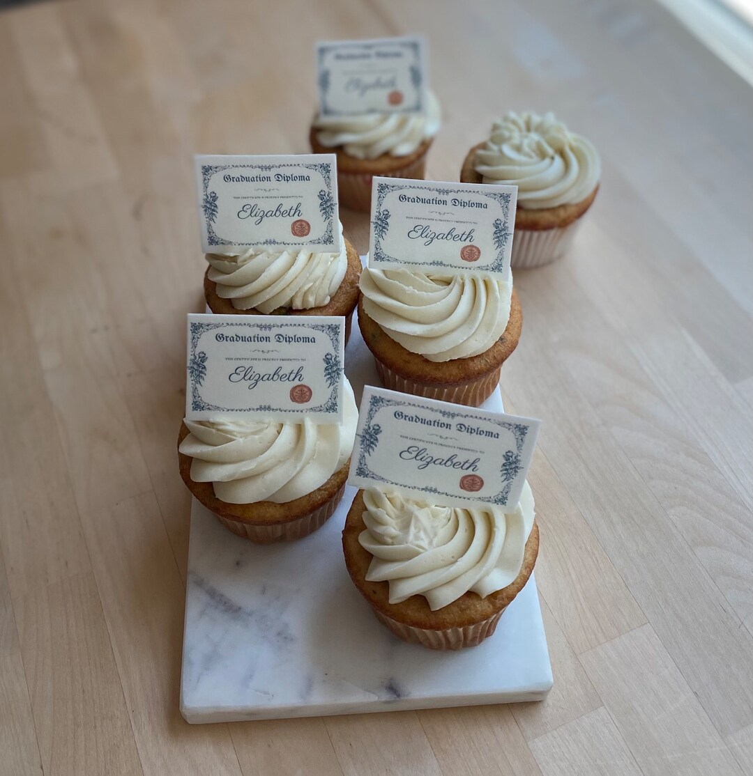 Graduation | Edible Print Cake Toppers | Cake Toppers | Edible Topper ...