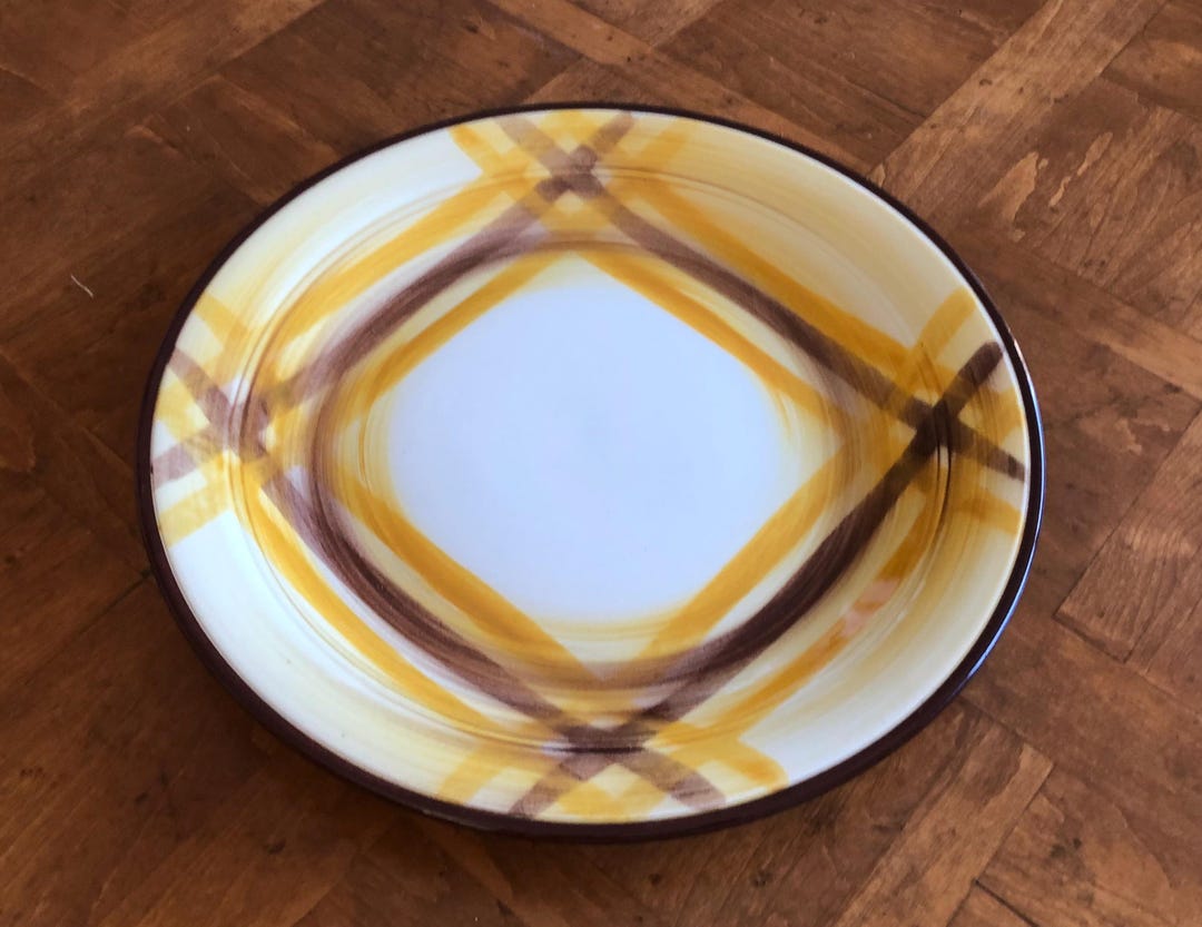 Vintage Vernonware "organdie" - Round Serving Platter or Chop Plate ...