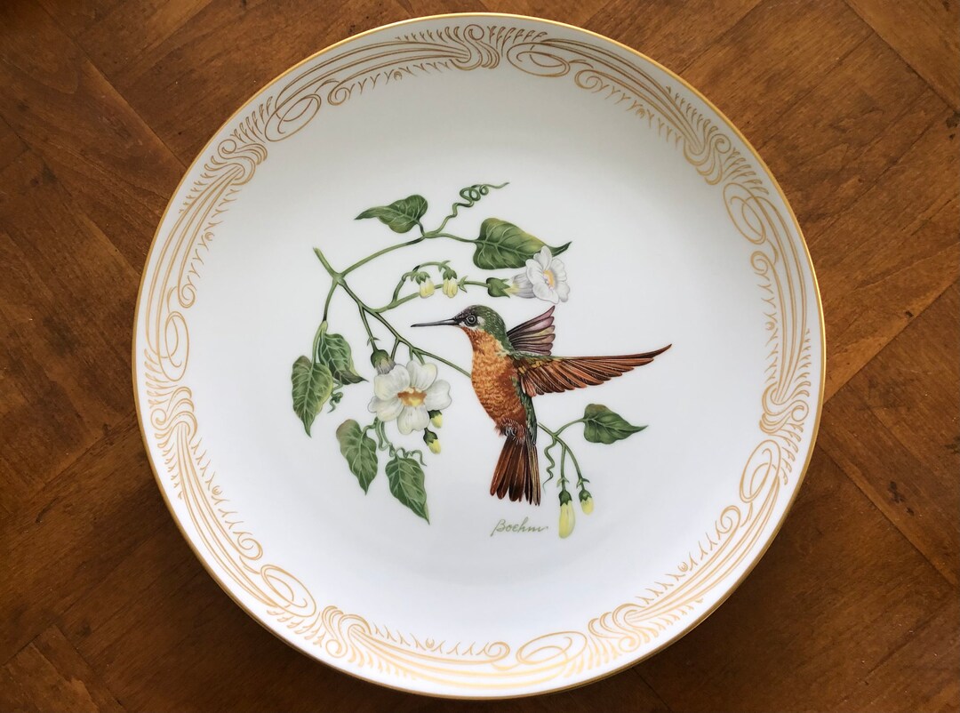 Vintage Collectors Plate, Boehm Limited Issue "hummingbirds" Series ...