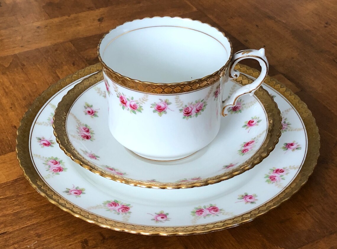 Aynsley China Pattern No. 14931 Hand-painted Pink Rosebud - Etsy