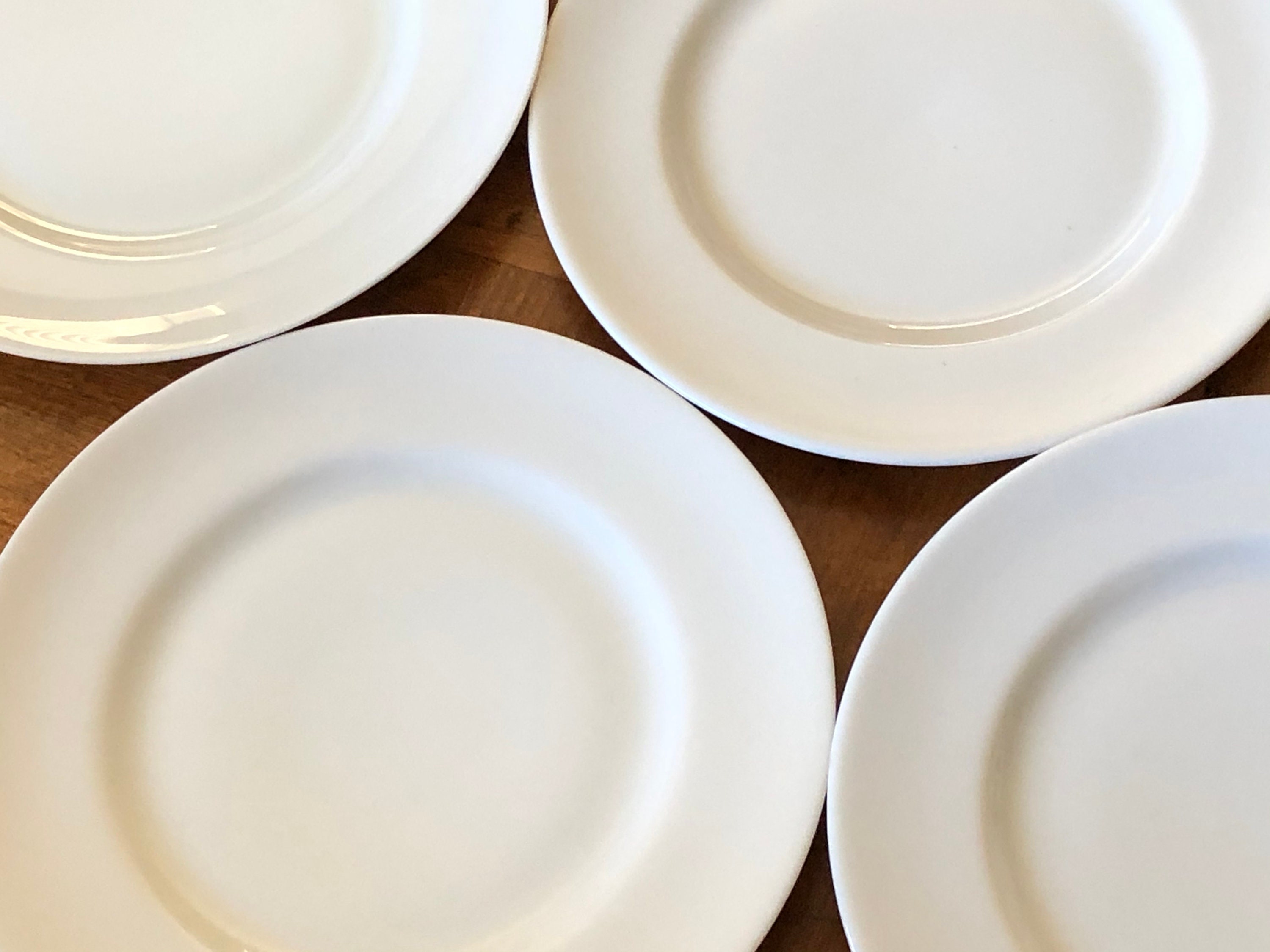 Translucent China Set of Four Off-White Ivory or Cream Small | Etsy