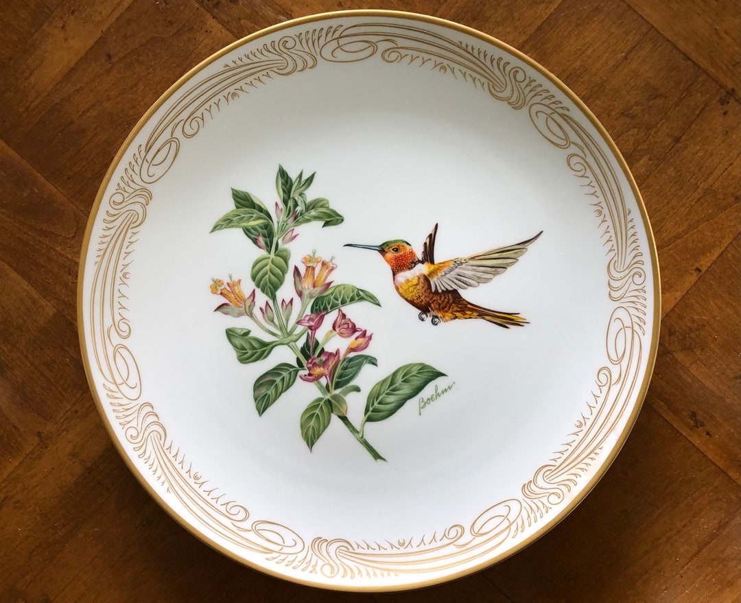 Vintage Collectors Plate, Boehm Limited Issue "hummingbirds" Series ...