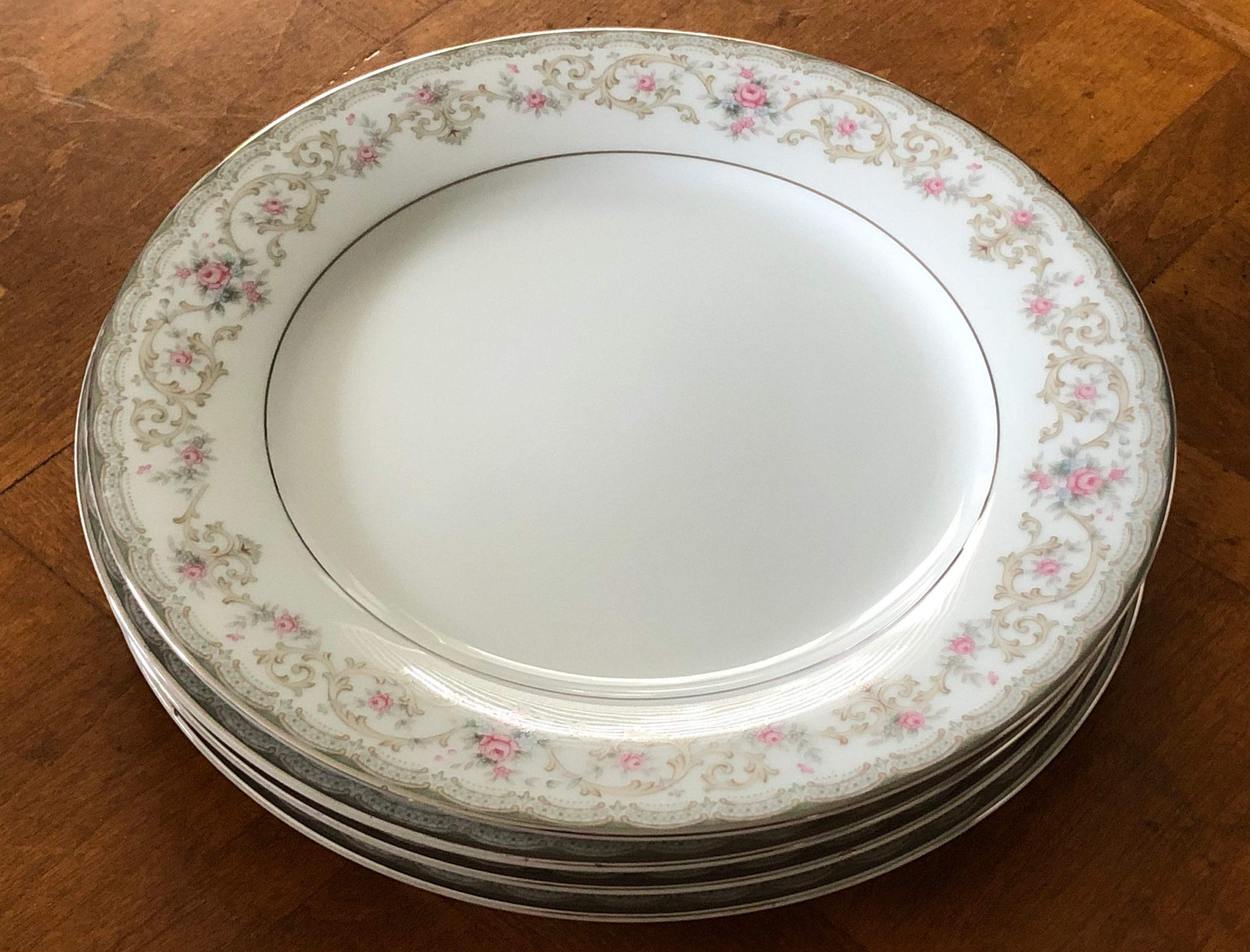 Noritake edgewood pattern 5807 Set of Four - Etsy