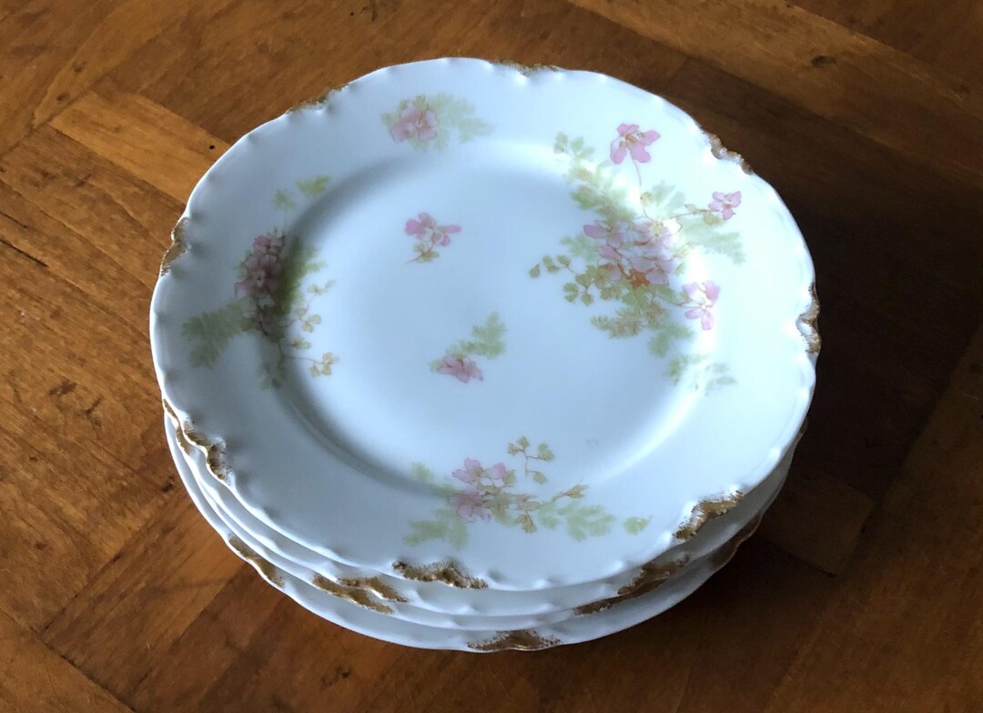 Antique Haviland Schleiger 52b Pattern - Set of Four Bread Plates ...