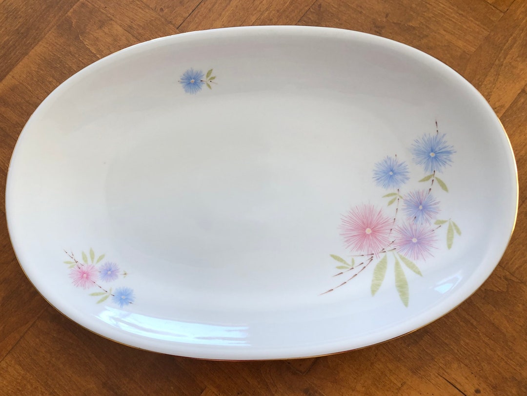 Vintage Zeh Scherzer (pattern 7042) - Oval Serving Platter, Bavarian ...