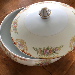 Noritake M Mark Unknown Pattern - Round Covered Serving Bowl, Tea Party ...