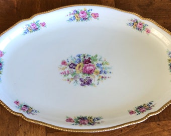 Castleton China USA castleton Rose Floral Pattern Set of Two Dinner ...