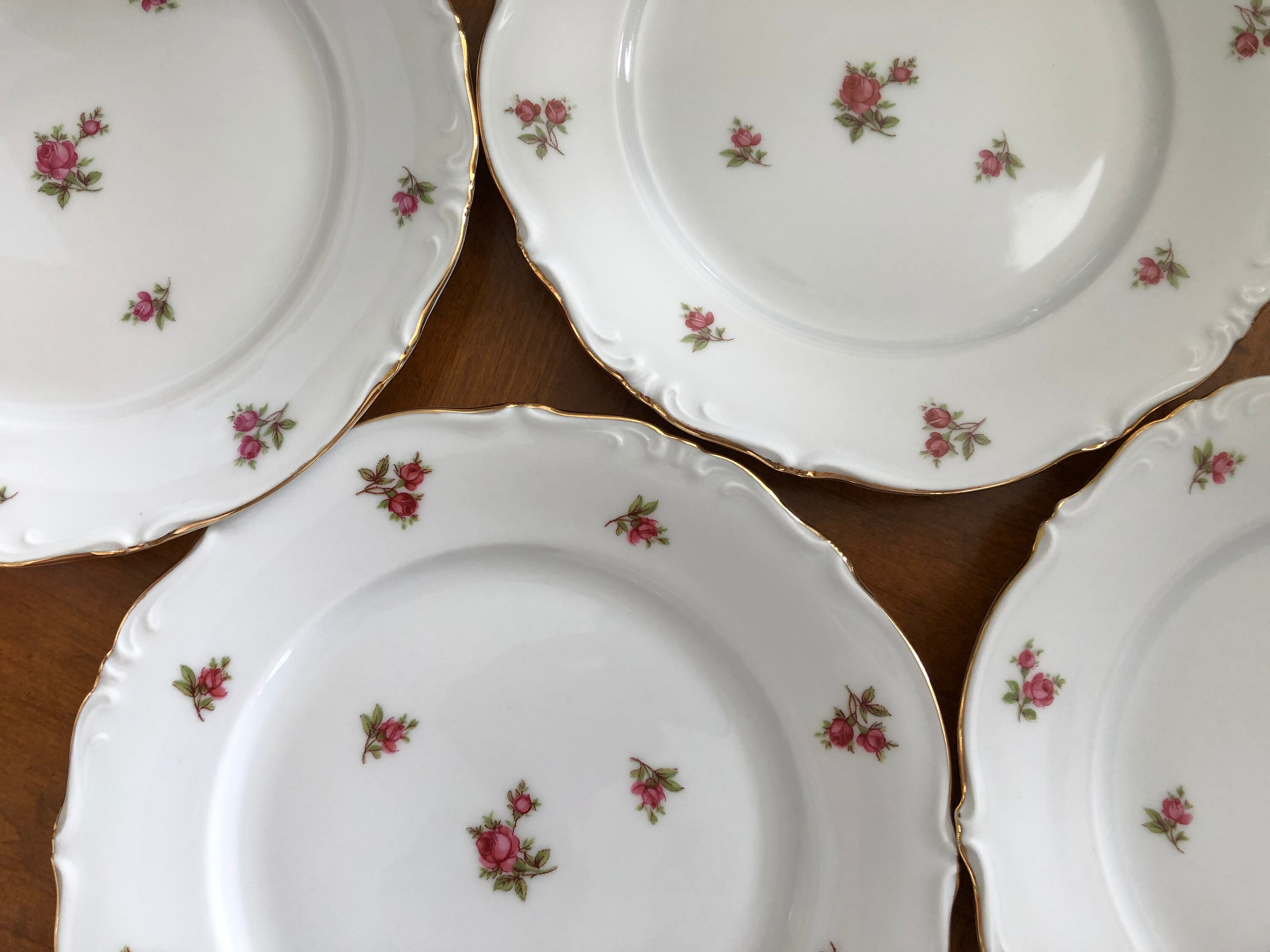 Bavaria West Germany Rosebud Pattern Floral China Set of - Etsy