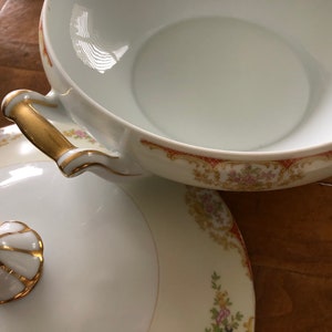 Noritake M Mark Unknown Pattern - Round Covered Serving Bowl, Tea Party ...