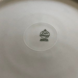 Zeh Scherzer Bavarian Porcelain Pattern 7042 Pink and Blue Floral China ...