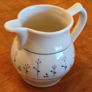 Hartstone Pottery Floral Pitcher - Etsy