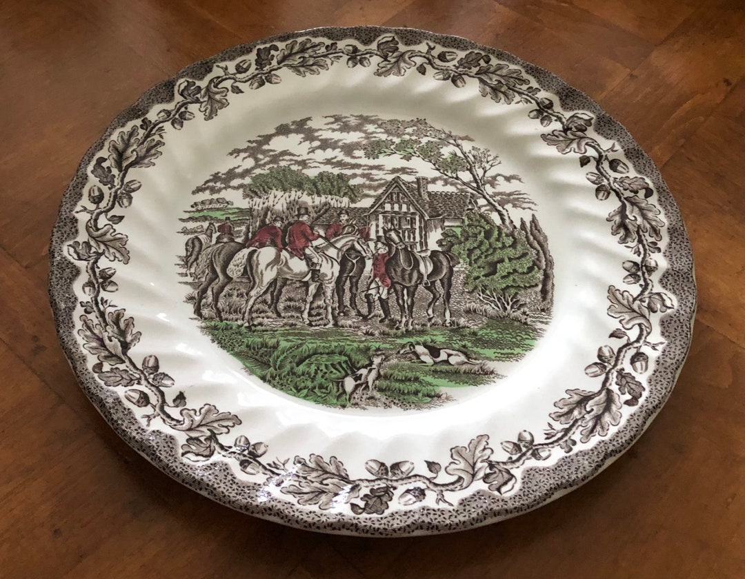 Vintage Myott Staffordshire "country Life" - Single Dinner Plate ...