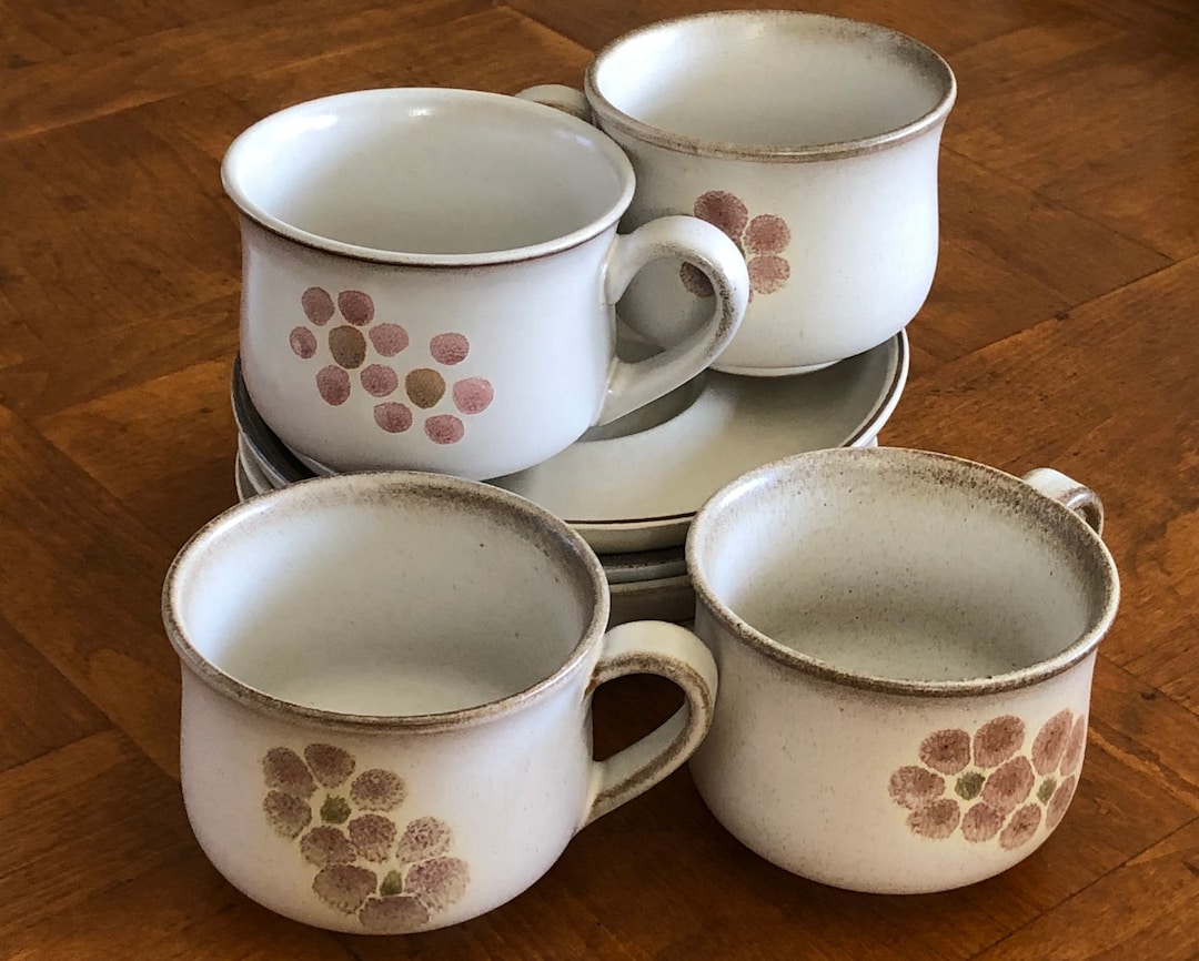 Denby gypsy English Hand-painted Stoneware Lavender and Pink Floral ...