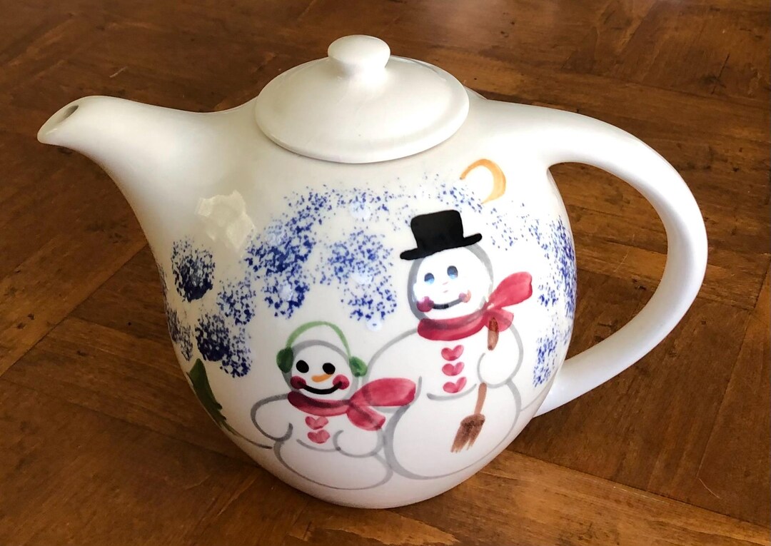 Vintage Shannon & Daughters (USA) "snowman Family" Hand-painted Folk ...