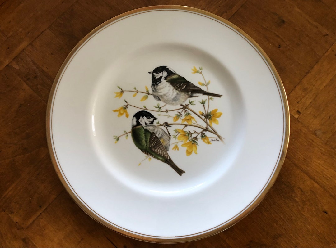 Collectors Plate, Boehm Limited Issue european Birds Series, coal Tit ...