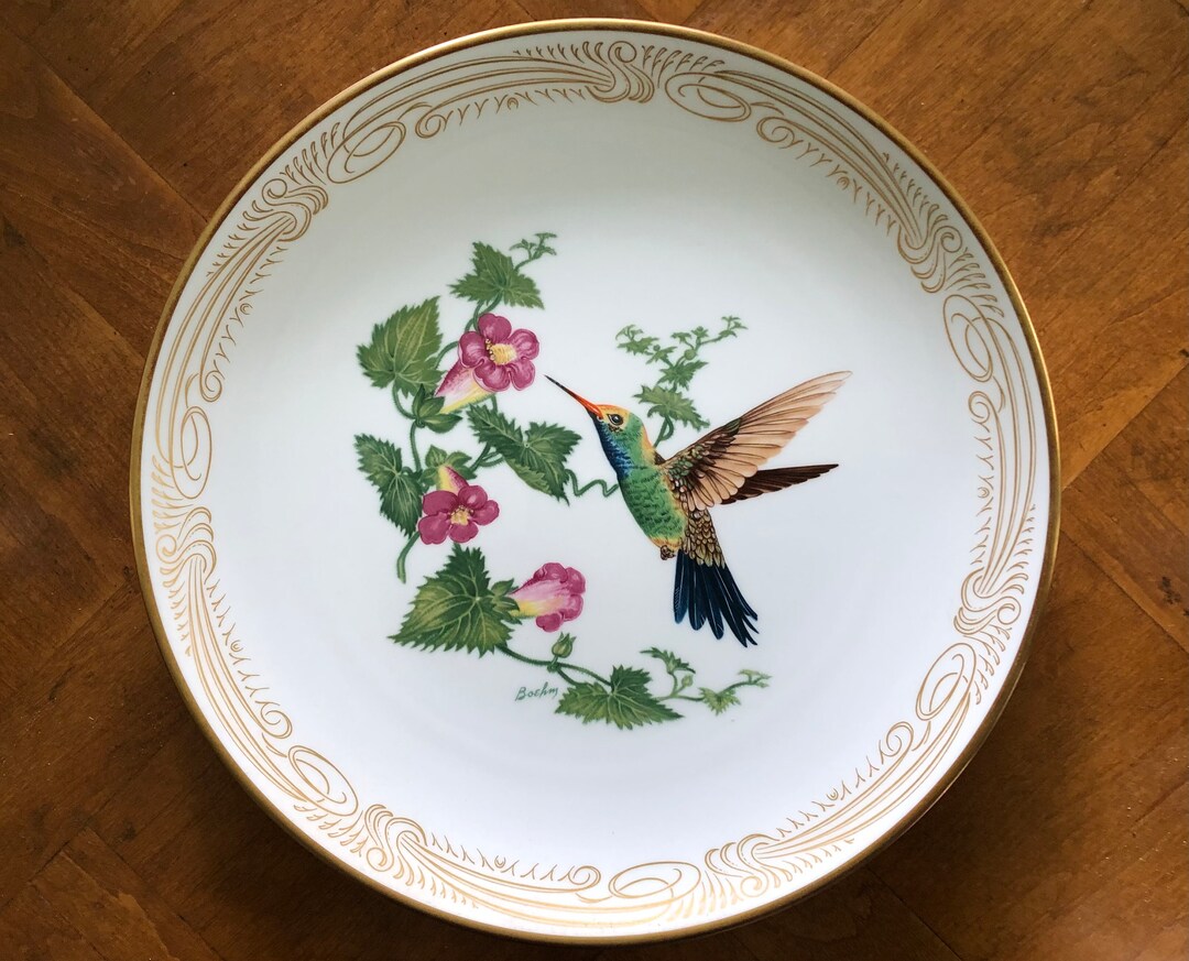 Vintage Collectors Plate, Boehm Limited Issue "hummingbirds" Series ...