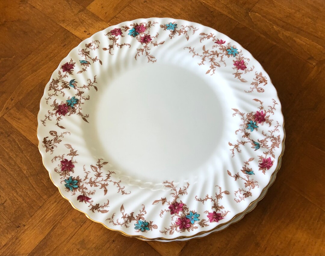 Vintage Minton “ancestral” Pattern S-376 - Set of Three Dinner Plates ...