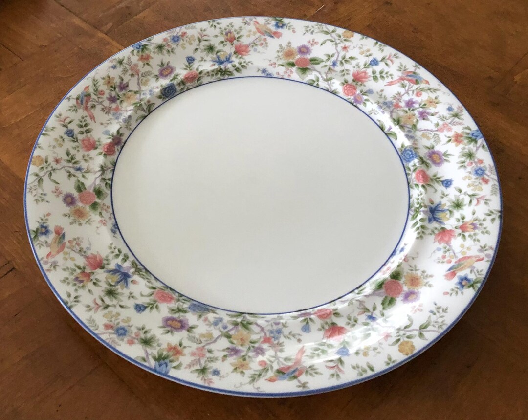 Mikasa Petite Bone China marlboro L6213 Round Serving Platter or Chop ...