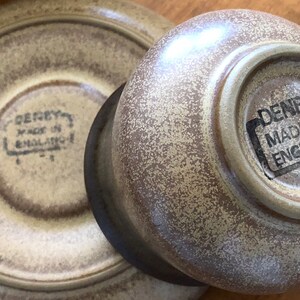 Vintage Denby Stoneware Denby Pottery "romany Brown" - Set of Two ...