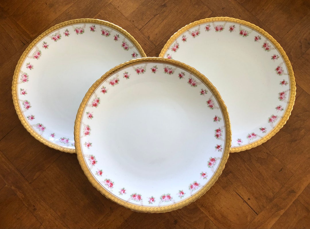 Antique Aynsley China Pattern No. 14931 - Hand-painted Pink Rosebud ...