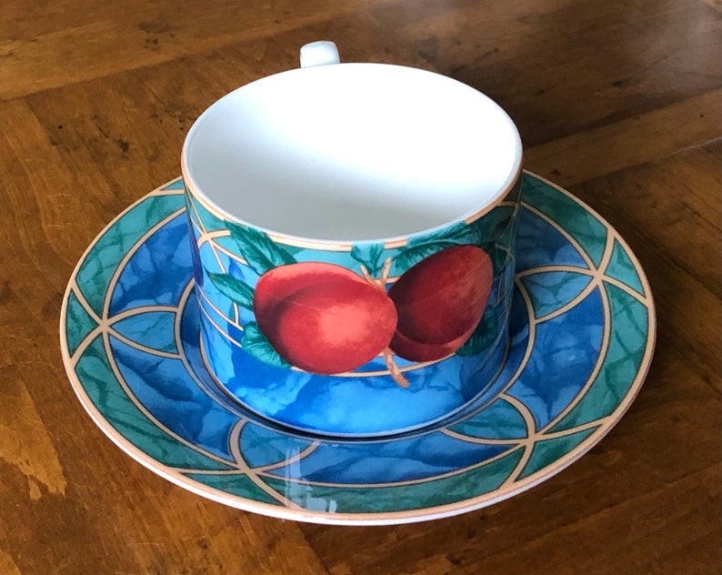 Vintage Victoria & Beale "forbidden Fruit" - Two Teacups and Two ...