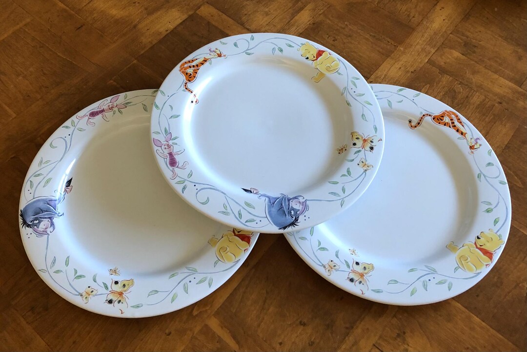 Vintage Disney China (DIN36) Pooh and Friends Dinnerware - Set of Three ...