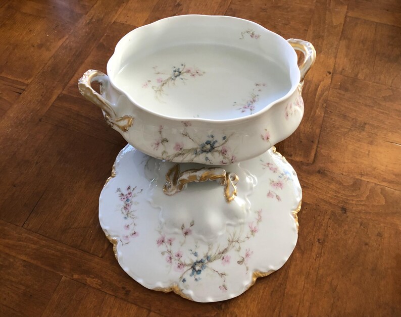 Antique Haviland Pattern Schleiger 78b - Round Covered Serving Bowl ...
