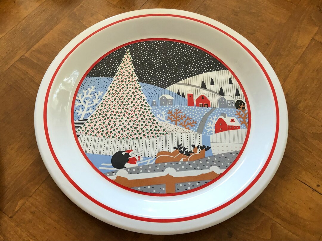 Epoch China 'twas the Night Before Christmas Round Chop Plate or ...