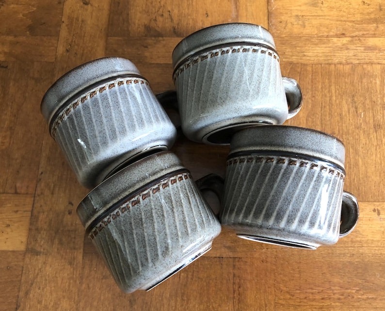 Vintage Denby "sonnet" - Set of Four Small Cups (no Saucers) - Etsy
