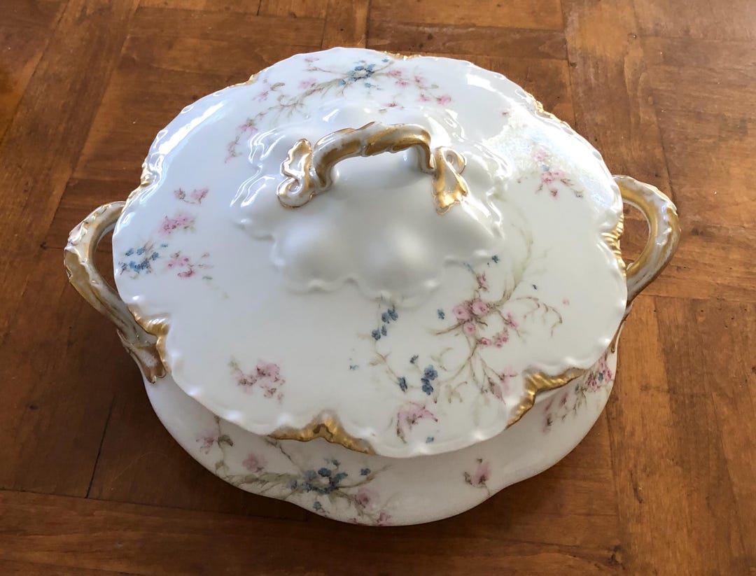 Antique Haviland Pattern Schleiger 78b - Round Covered Serving Bowl ...