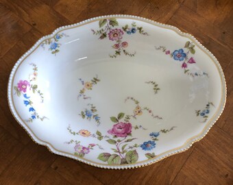 Castleton China USA castleton Rose Floral Pattern Set of Two Dinner ...