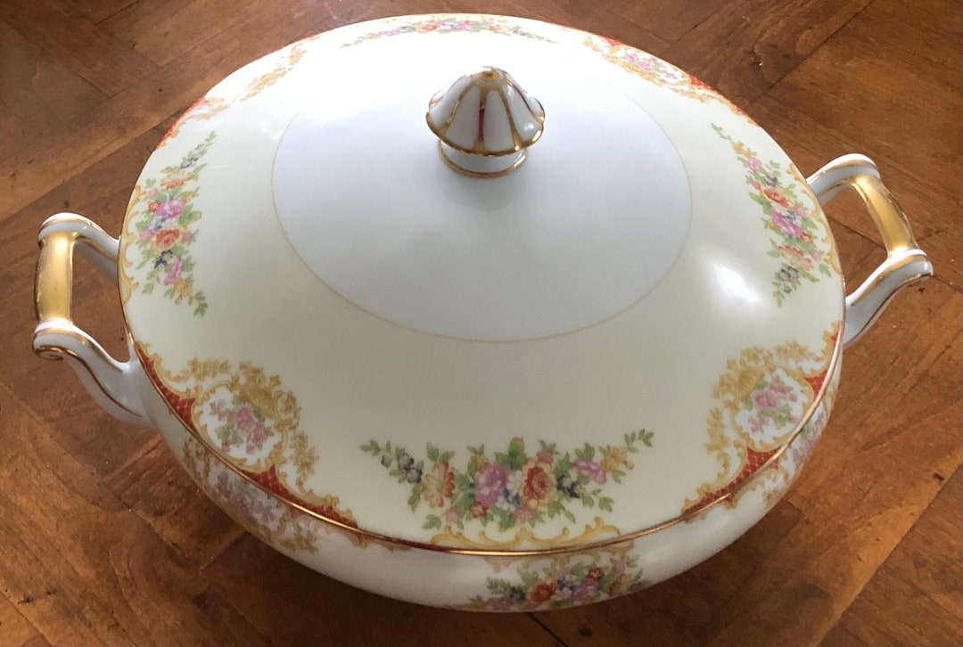 Noritake M Mark Unknown Pattern - Round Covered Serving Bowl, Tea Party ...
