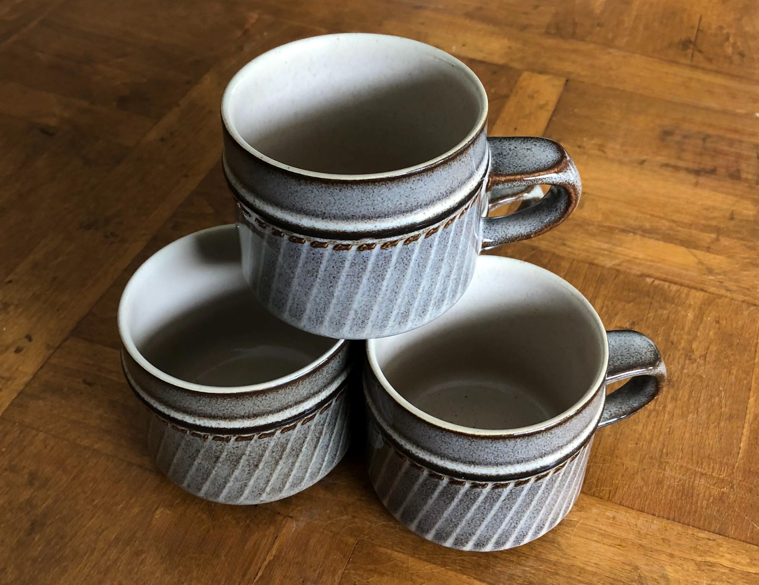 Vintage Denby "sonnet" - Set of Four Small Cups (no Saucers) - Etsy
