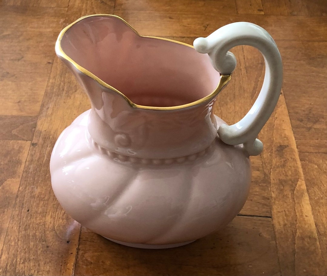 Vintage Lenox “colonial Collection” - Small Pitcher in Pink With Ivory ...