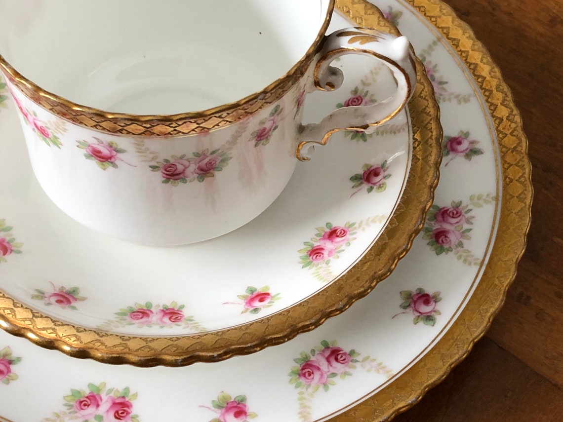 Aynsley China Pattern No. 14931 Hand-painted Pink Rosebud - Etsy