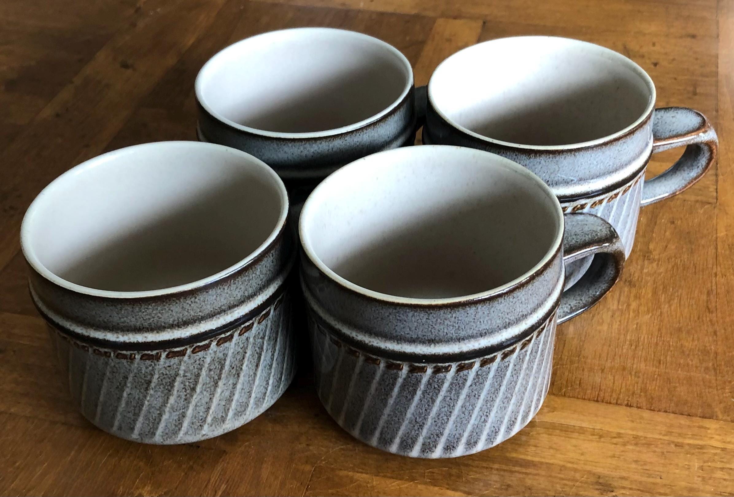 Vintage Denby "sonnet" - Set of Four Small Cups (no Saucers) - Etsy