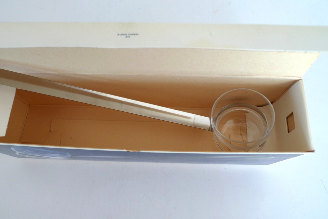 Iittala PAULA Punch Ladle Finnish Glass With Silver Plated | Etsy