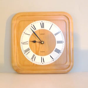 Retro Peter Wall Clock - West German Wood Vintage Quartz Electronics ...