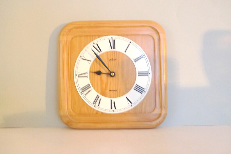 Retro Peter Wall Clock West German Wood Vintage Quartz - Etsy