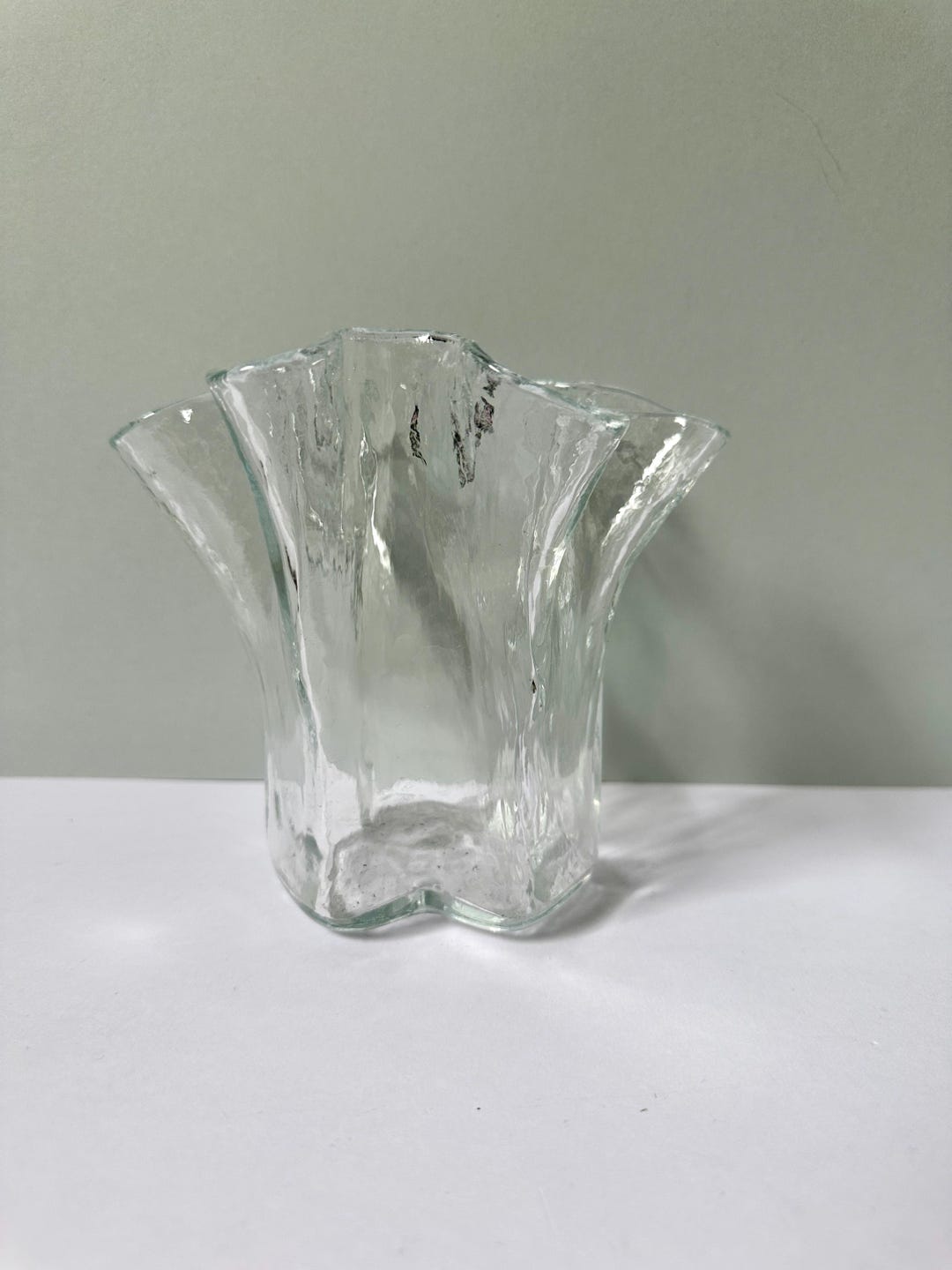 Small Vintage MUURLA Tulip Vase - Finnish Glass Vase Finland ...