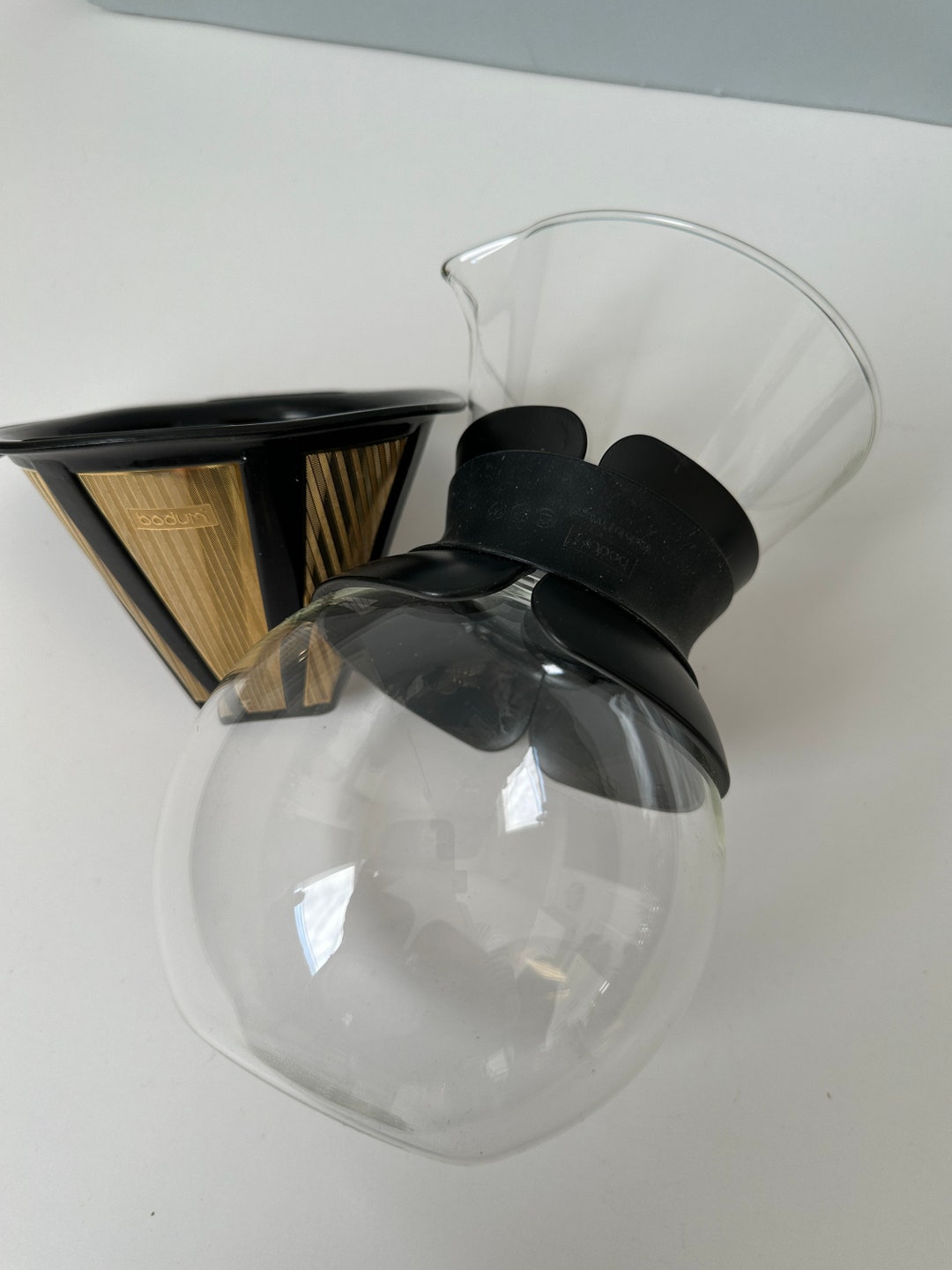 Danish Bodum Chemex Style Coffe Tea Maker Black Press 1990s Hot Fluids ...